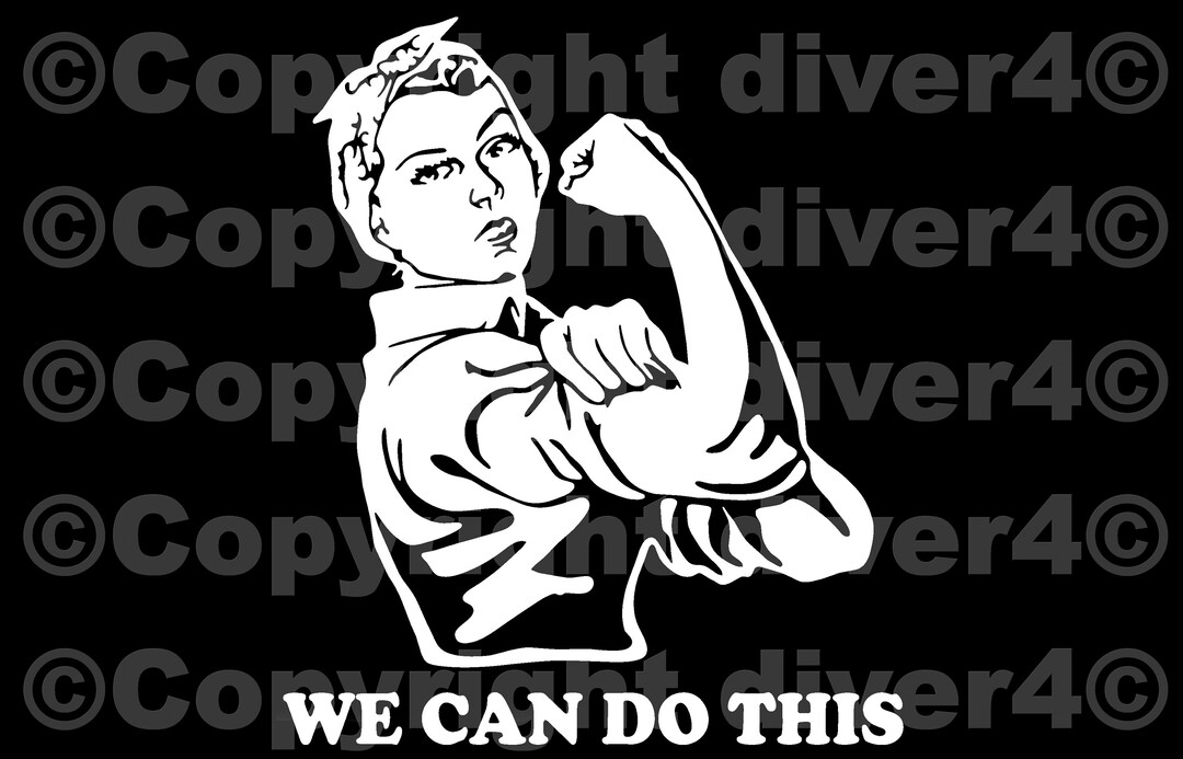 Rosie the Riveter We Can Do This Custom Car Truck Van Window or Sticker ...