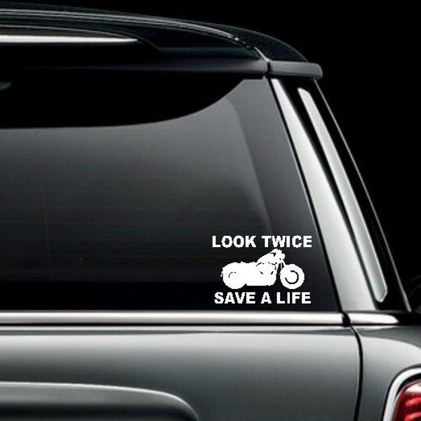 Motorcycle Safety Car Decal - Etsy