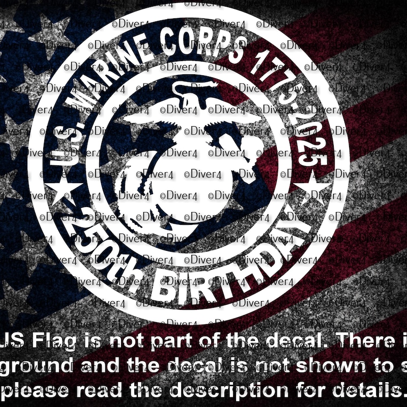 Usmc 250th Birthday Logo - Etsy