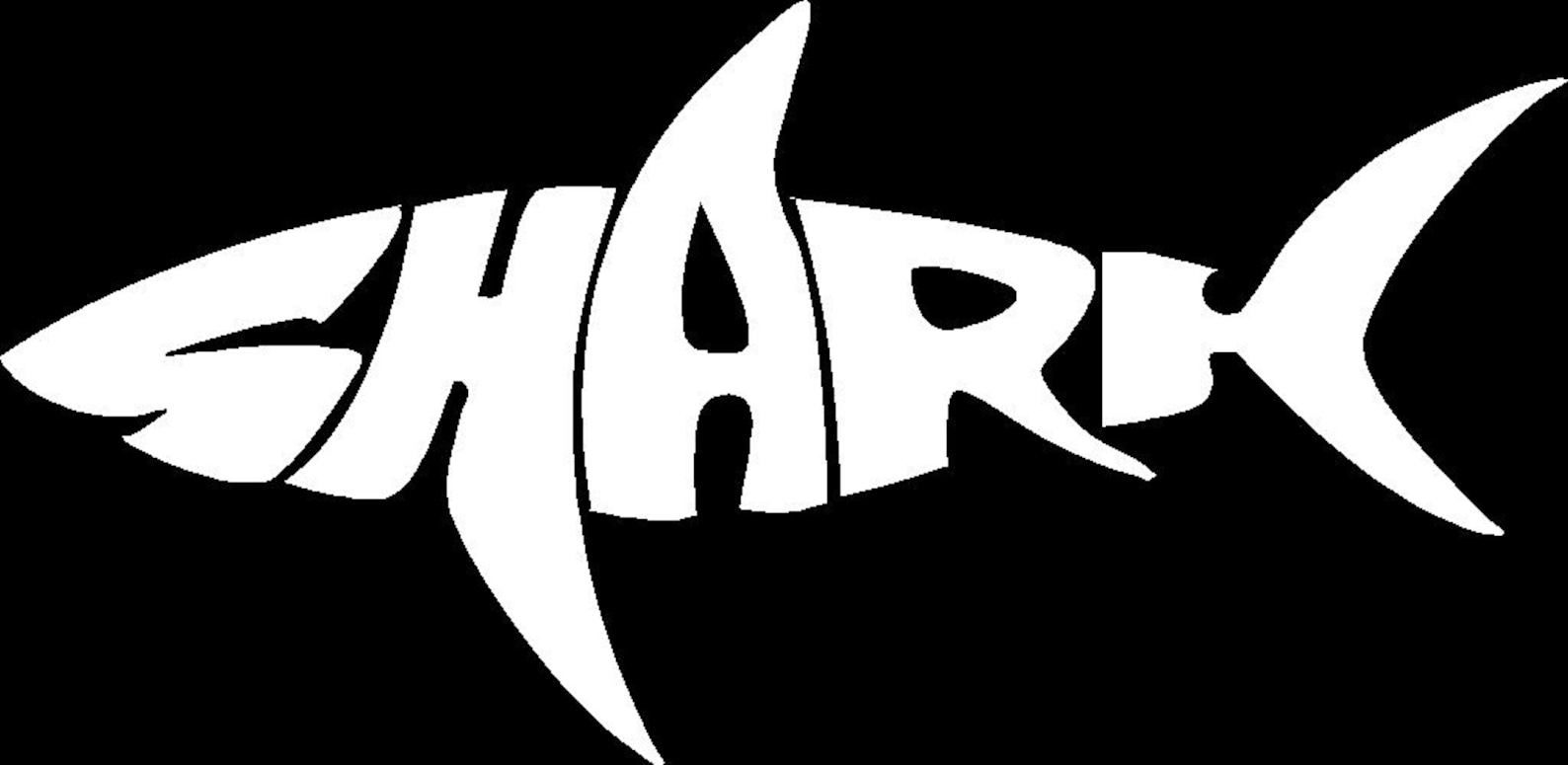 Word Shark Shaped Like a Shark Car Truck Van Window or Bumper | Etsy