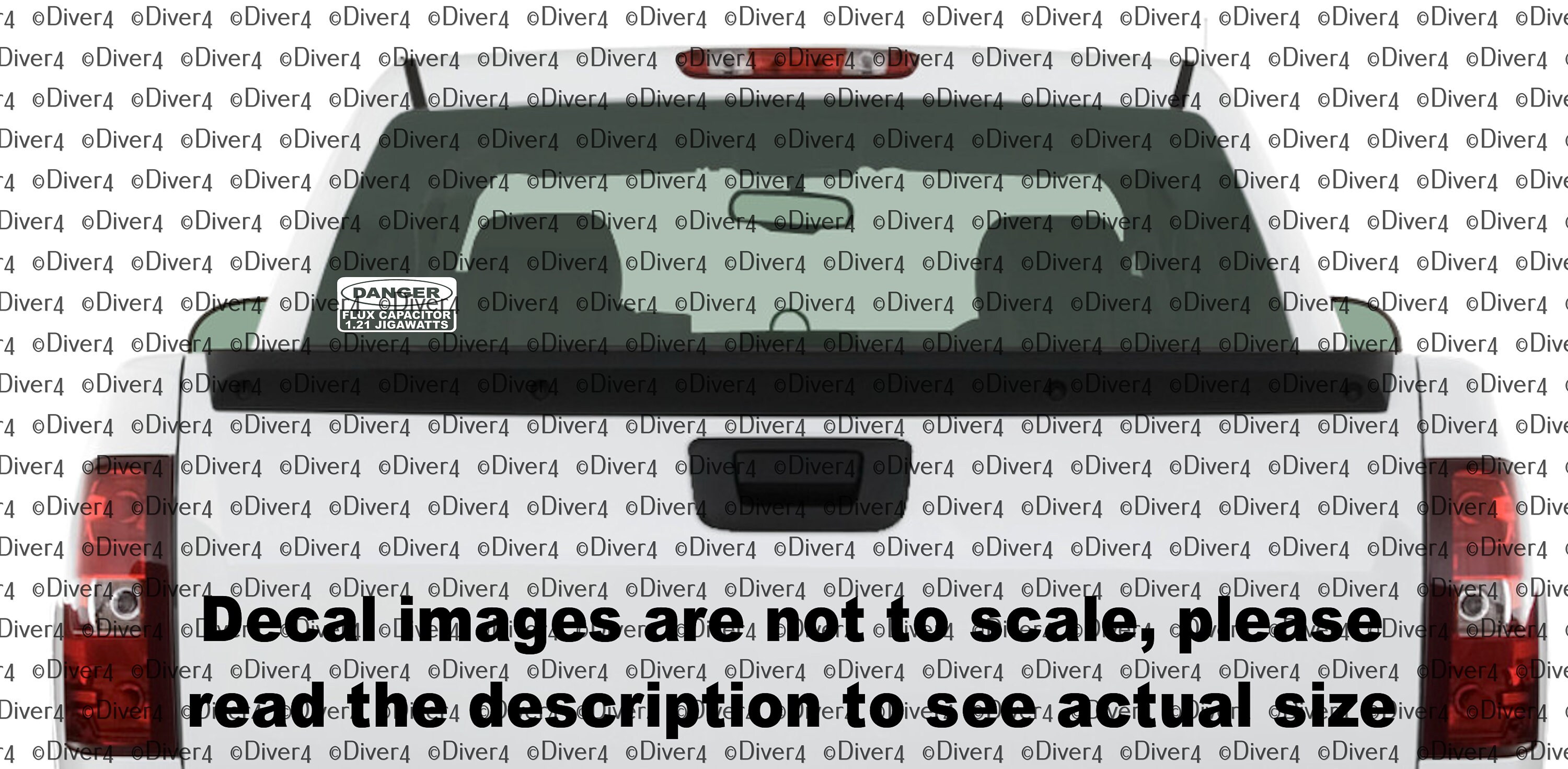 Danger Flux Capacitor 1.21 Jigawatts Truck Van Window Decal or - Etsy