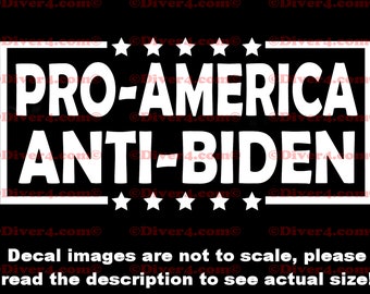 8646 Anti Biden Car Truck Van Window or Bumper Sticker Vinyl - Etsy