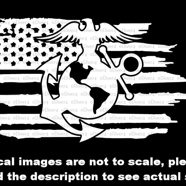 Usmc Vinyl Ega Decal - Etsy