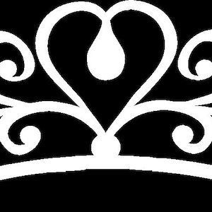 Princess Tiara Auto Die Cut Vinyl Car/truck/window Decal Bumper Sticker ...