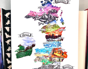 Prythian ACOTAR World Map PRINT - Etsy UK