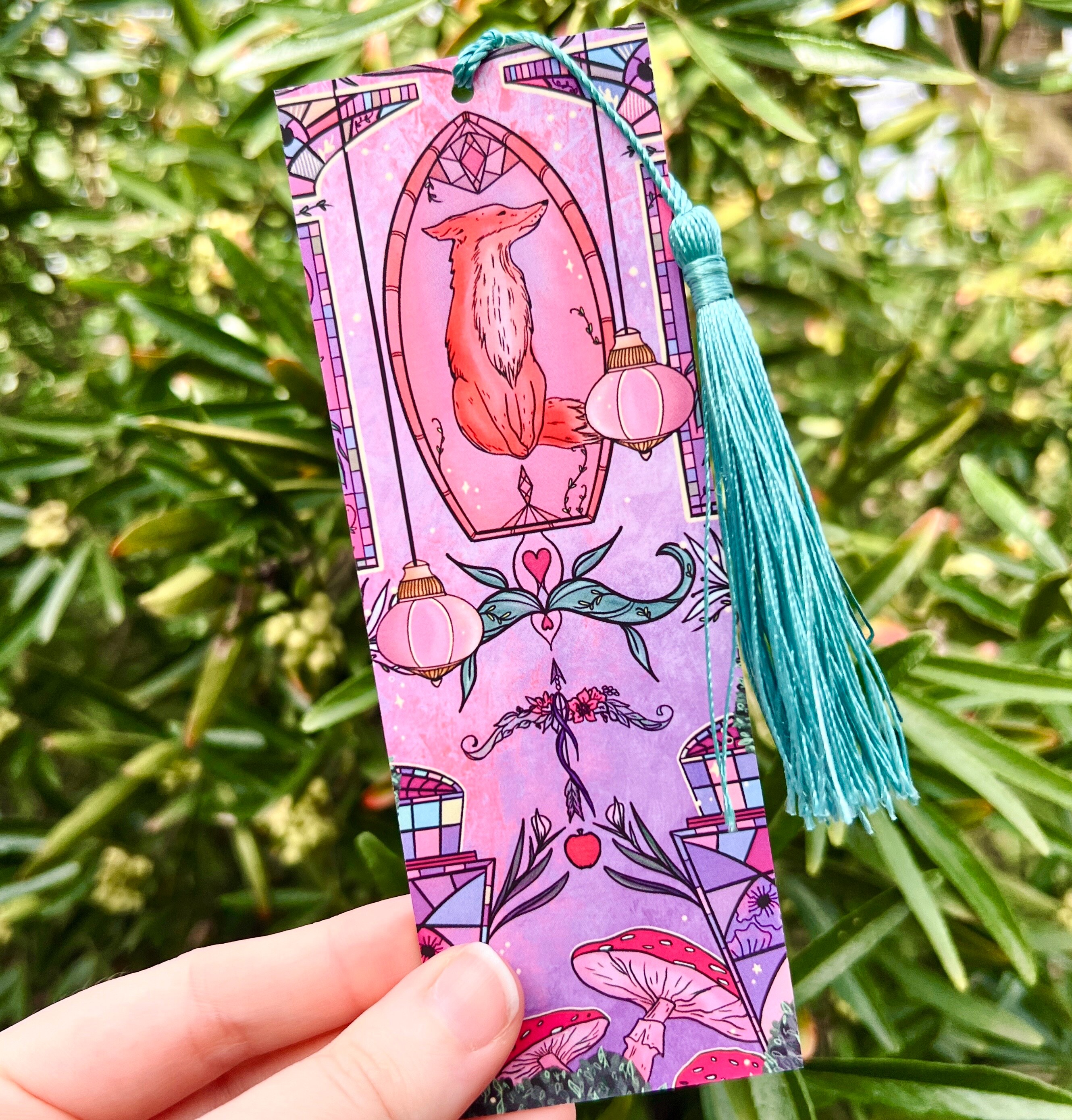 The Archer and the Fox Bookmark - With Shimmery Gold Sprayed Edges ...