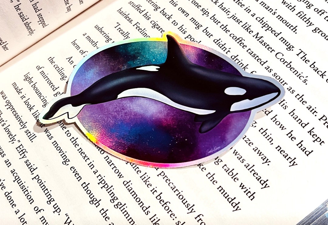 Orca Galaxy Sticker Killer Whale Laptop Decor Journal - Etsy