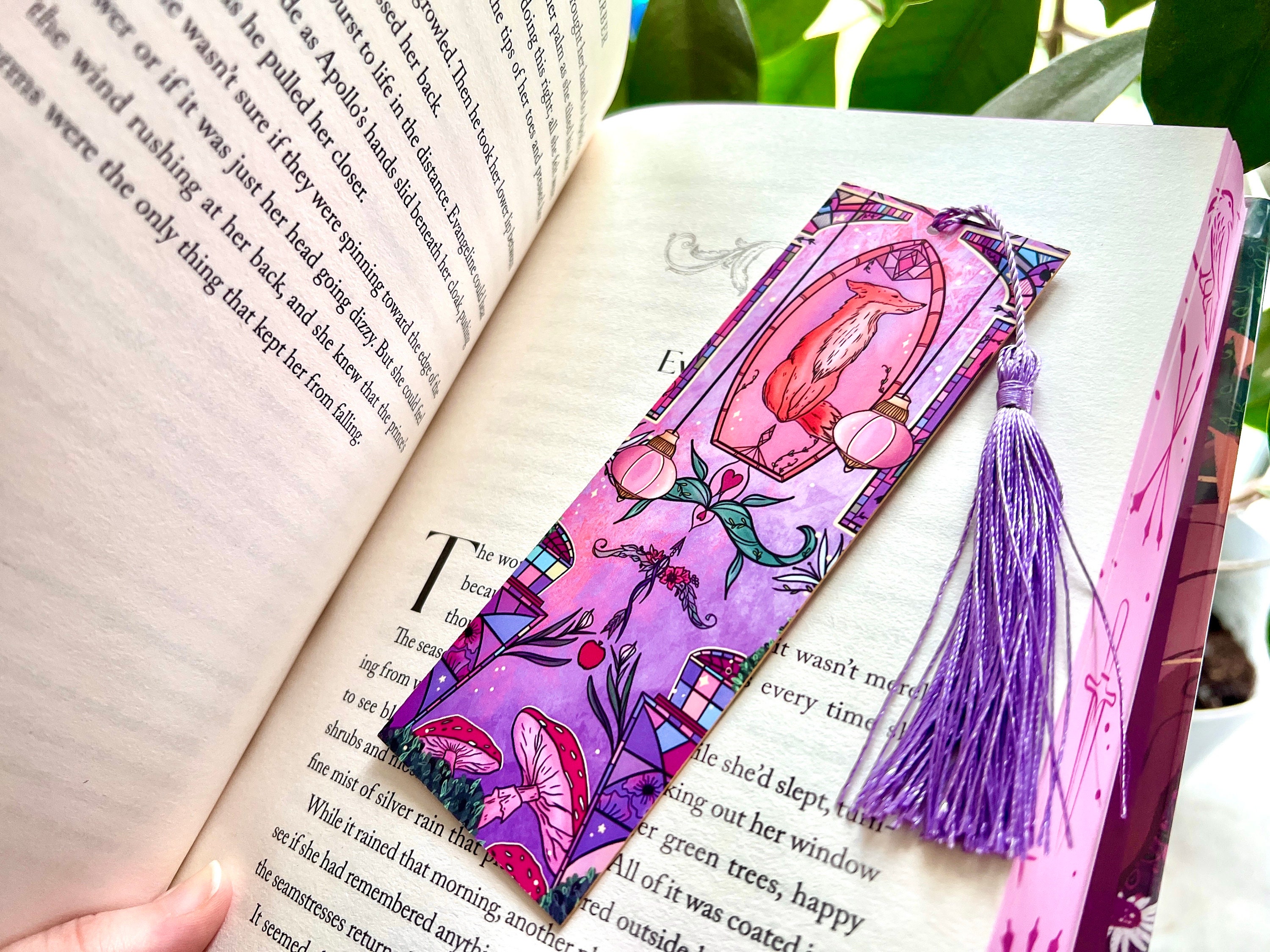 The Archer and the Fox Bookmark - With Shimmery Gold Sprayed Edges ...