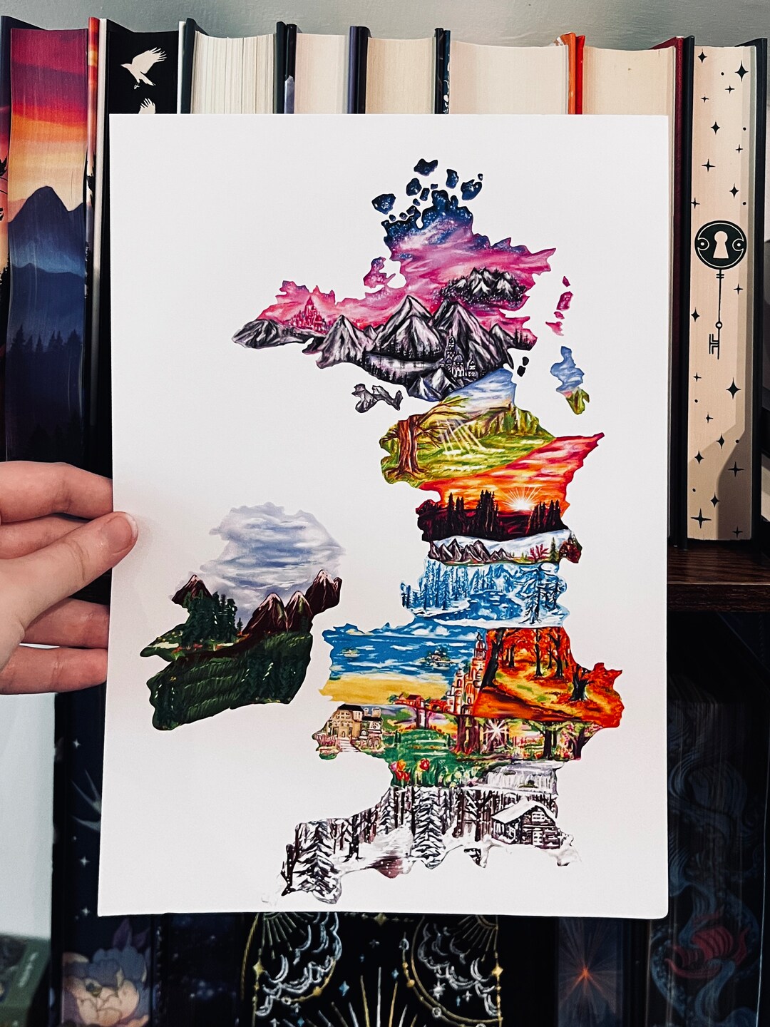 Prythian Map Art Print (A4) - Officially Licensed - Archival Fine Art ...