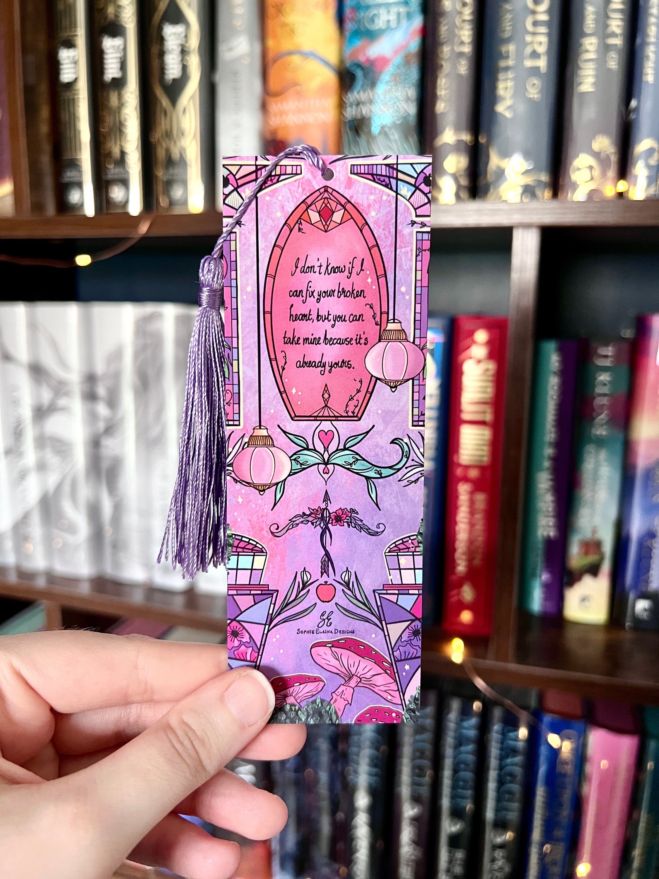The Archer and the Fox Bookmark - With Shimmery Gold Sprayed Edges ...
