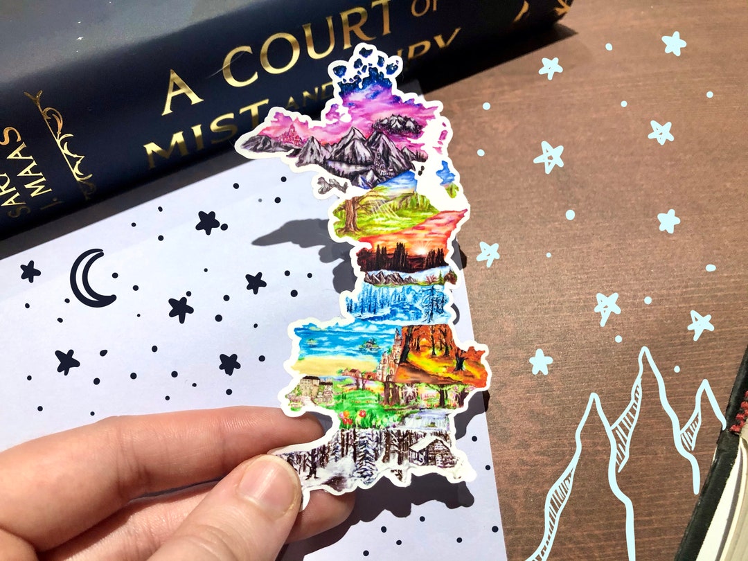 Prythian Map Matte Sticker - Officially Licensed - ACOTAR Inspired ...