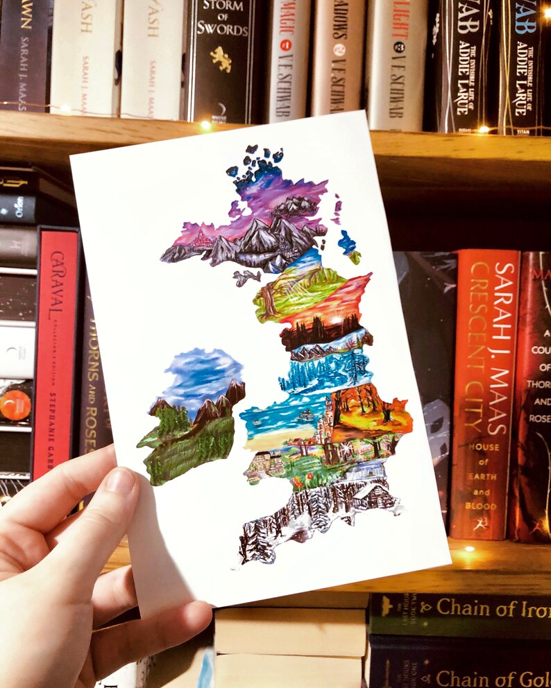 Prythian Map Art Print A4 Officially Licensed Archival - Etsy