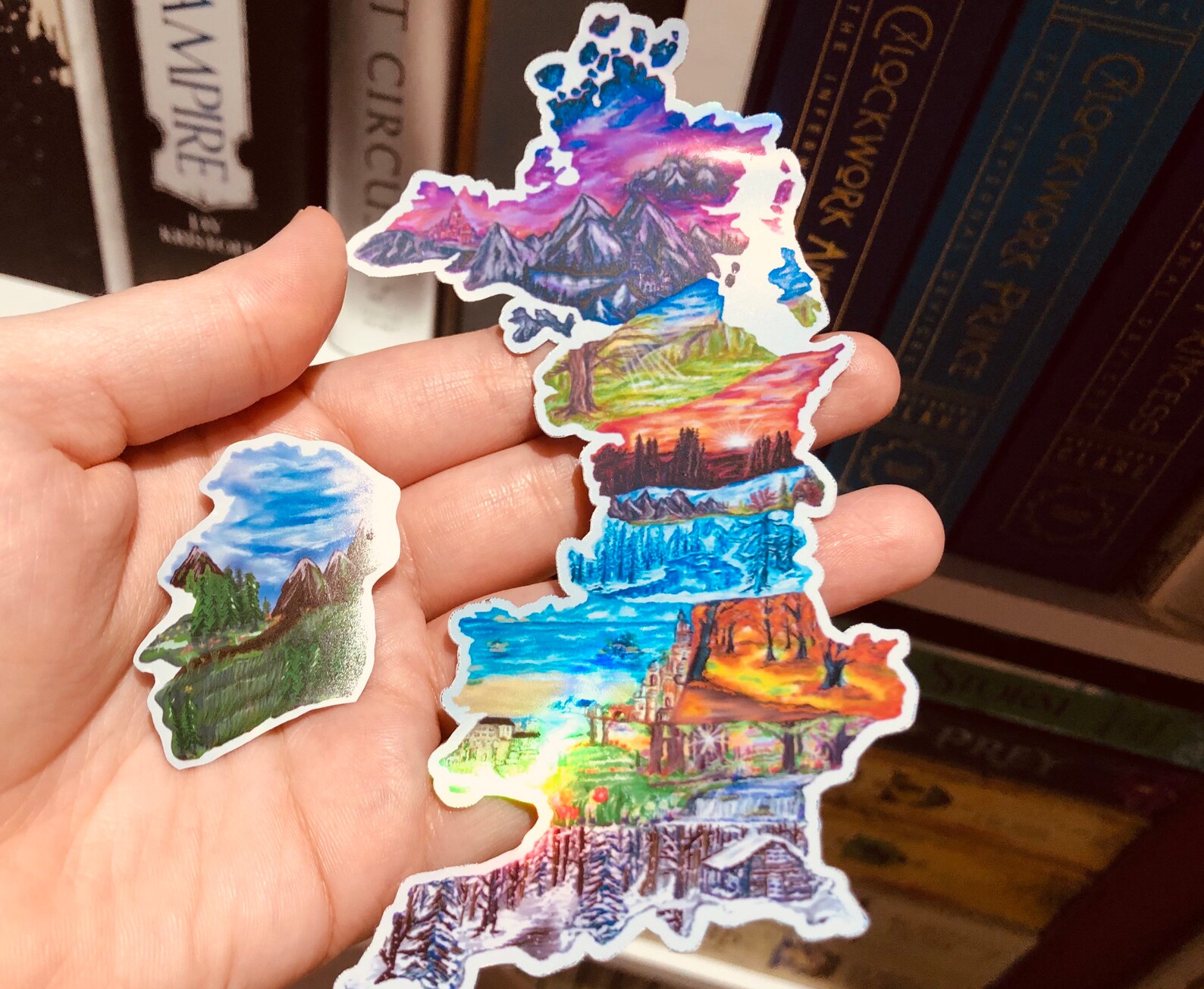 Prythian and Hybern Map Sticker Set ACOTAR Holographic - Etsy UK