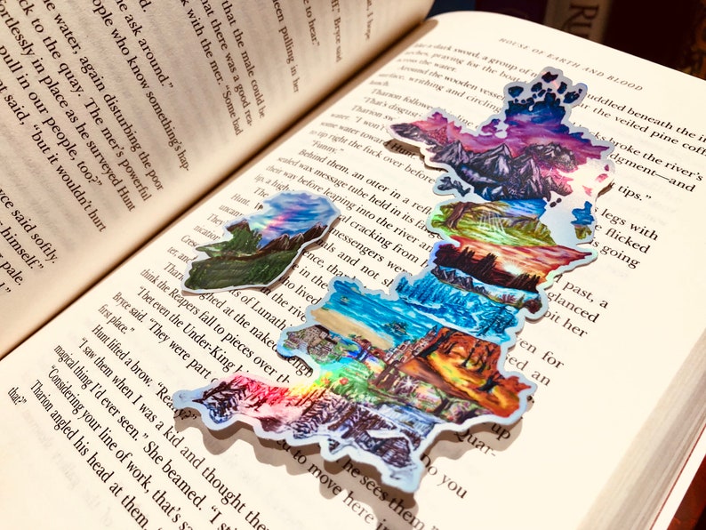 Prythian and Hybern Map Sticker Set ACOTAR Holographic - Etsy UK