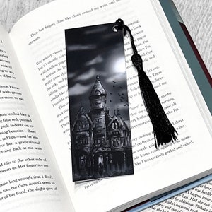 Haunted House Bookmark - Matte Bookmark, Spooky, Halloween, Ghost ...