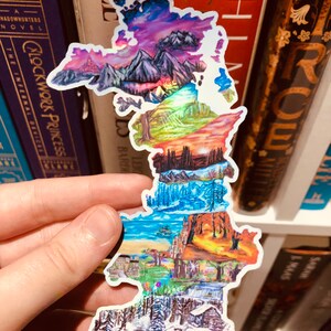 Prythian Map Sticker - Officially Licensed - ACOTAR Sticker ...