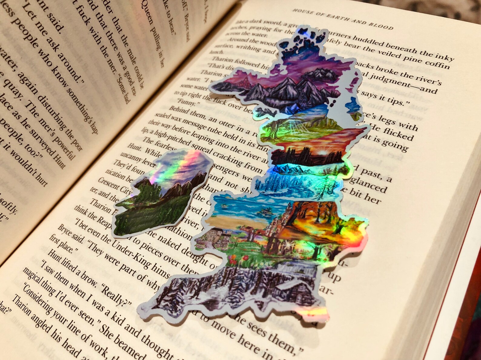 Prythian and Hybern Map Sticker Set ACOTAR Holographic | Etsy