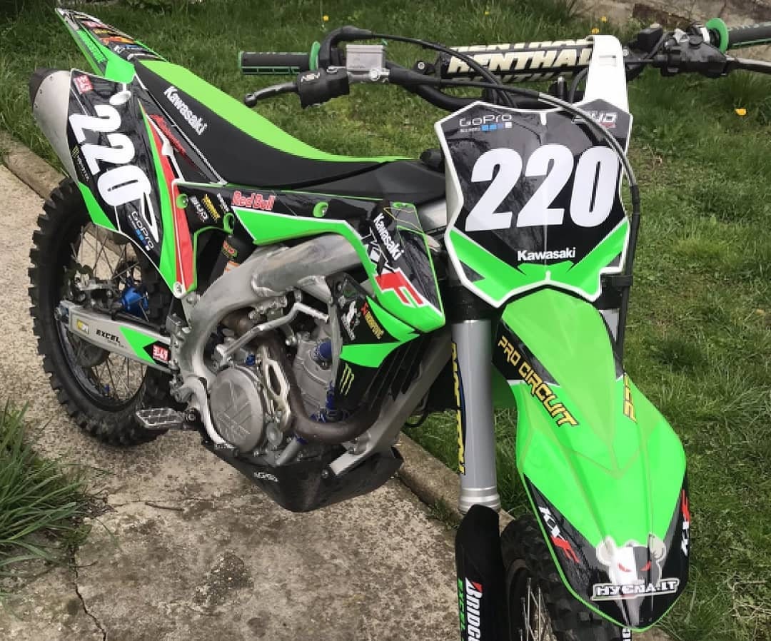 Vinyl Custom Graphic Decal for Motorcycle Kawasaki Kxf Kx450f Kx250f Kx ...