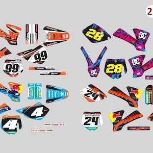 Custom Vinyl Sticker for Motorcycle KTM Sx Sxf Exc Smc Smr Duke Cross ...