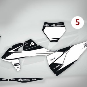 Motocross Decals Graphic Kit, Vinyl Protective Stickers for Motorcycle ...