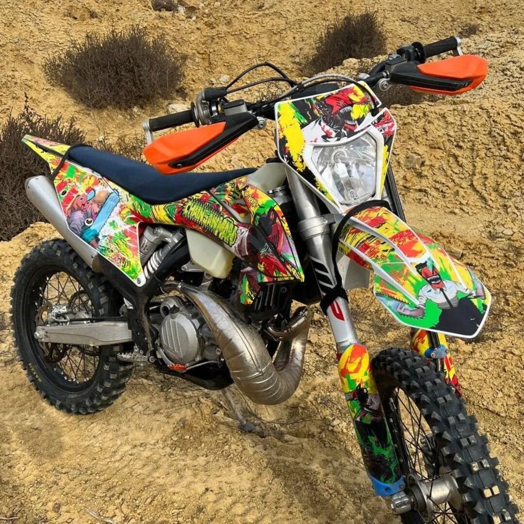 Motorcycle KTM Suzuki Honda Custom Vinyl Graphic Kit Design, Adhesive ...