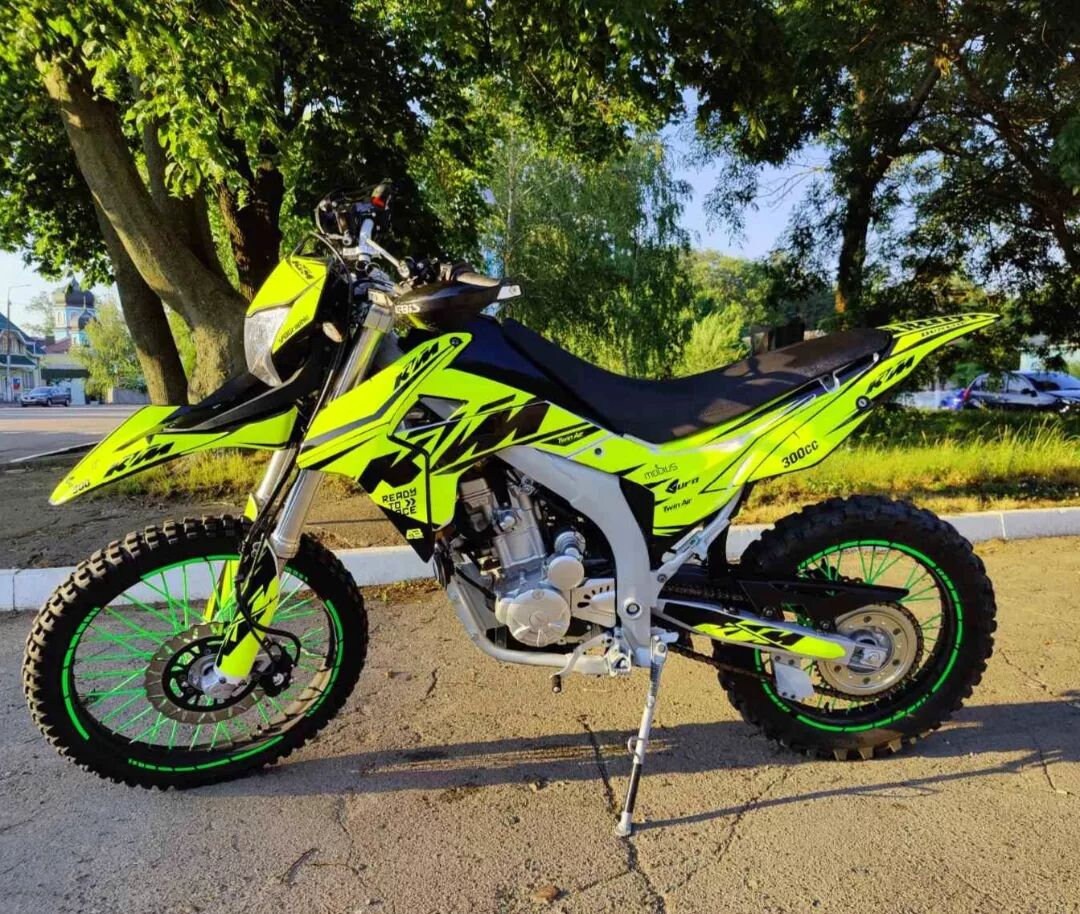 Fluorescent Stickers for Motorcycle KTM, Custom Vinyl Protective ...