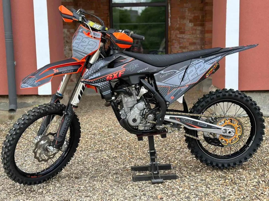 KTM Husaberg Loncin Motorcycle Custom Safety Sticker, Motocross Decals ...