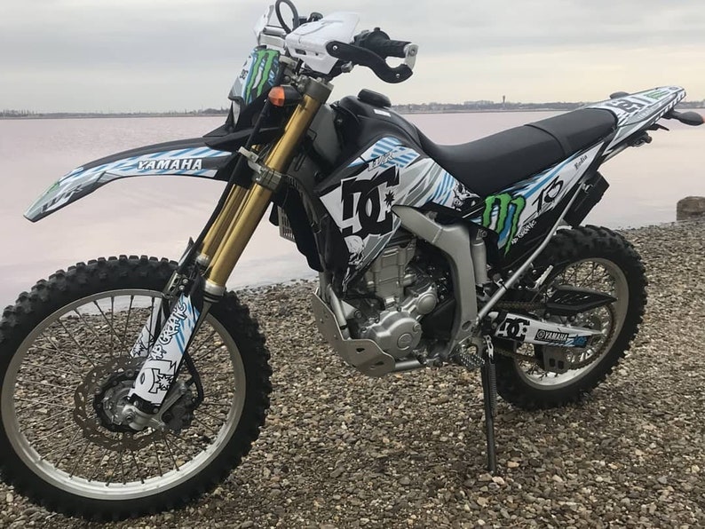 Custom Decal Graphic Kit for Dirt Bike Yamaha Yzf 250 450 Yz 85 125 Wrf ...