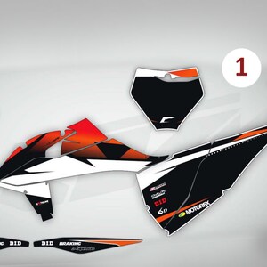 Motocross Custom Protective Stickers for Motorcycle KTM Husqvarna ...