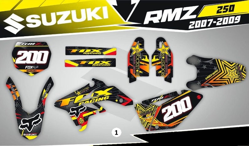 Custom Vinyl Stickers for Motorcycle KTM Suzuki Honda Husqvarna ...