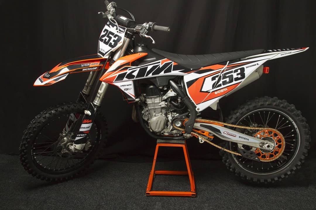 Motorcycle KTM Sfx Exc Xcw Sx Smc Custom Vinyl Stickers, Dirt Bike ...