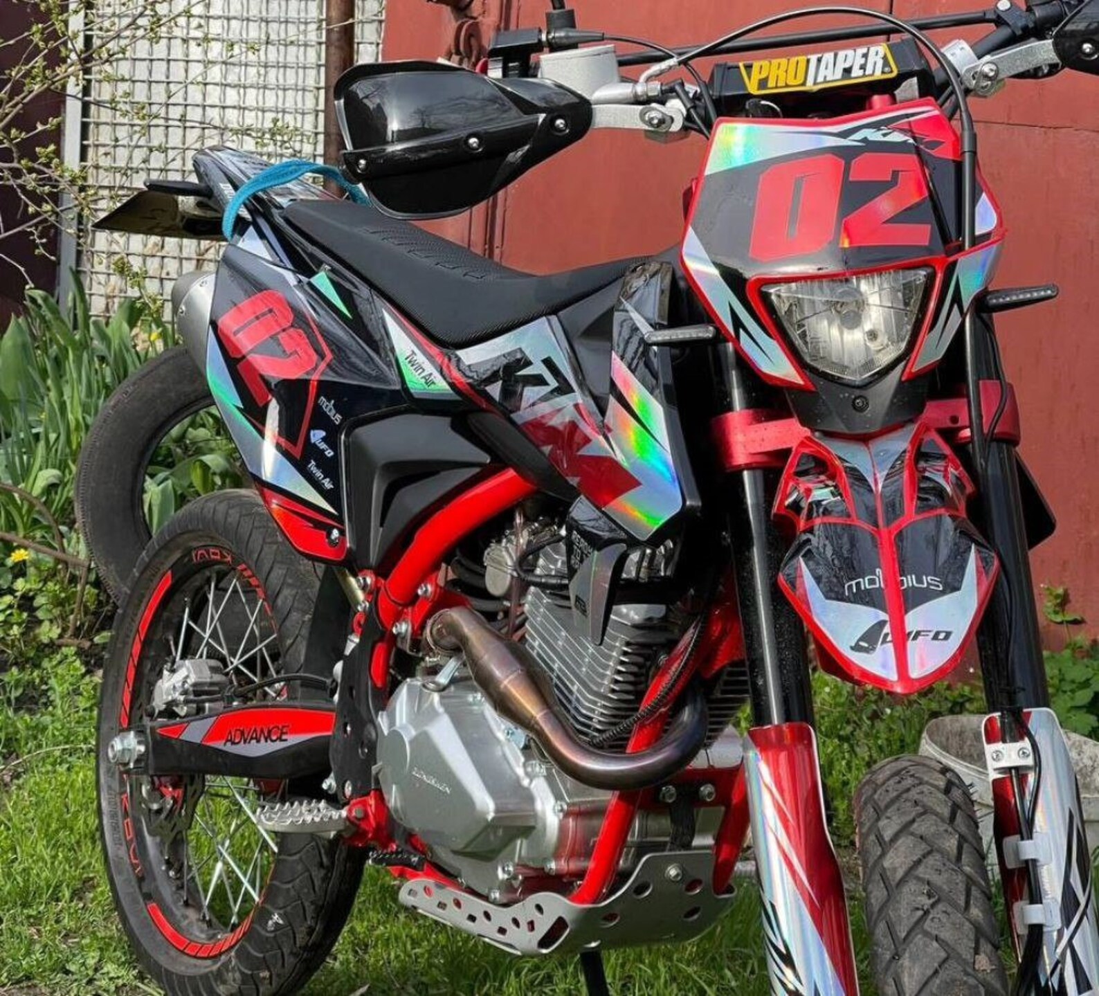 Holographic and Chrome Stickers for Motorcycle Kawasaki Yamaha KTM ...