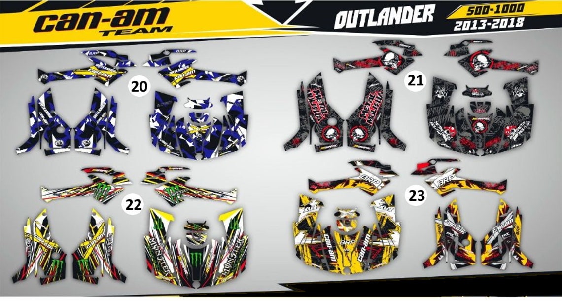 ATV Brp Bombardier Can-am DS Outlander Renegade Maverick X3 Custom ...