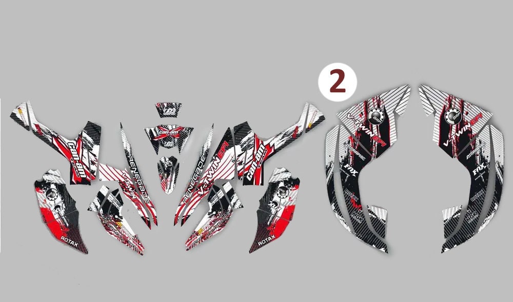 Custom Vinyl Protective Stickers ATV Can-am Maverick X3 Polaris Rzr Pro ...