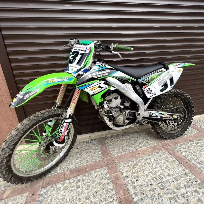 Motorcycle Kawasaki Kxf Kx450f Kx250f Kx Klx Custom Vinyl Decals ...