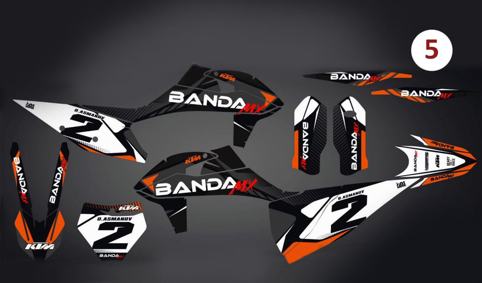 Motocross Custom Protective Stickers for Motorcycle KTM Husqvarna ...