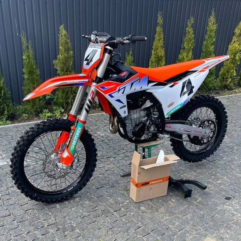 Fluorescent Stickers for Motorcycle KTM, Custom Vinyl Protective ...