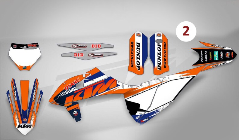 Motocross Custom Protective Stickers for Motorcycle KTM Husqvarna ...