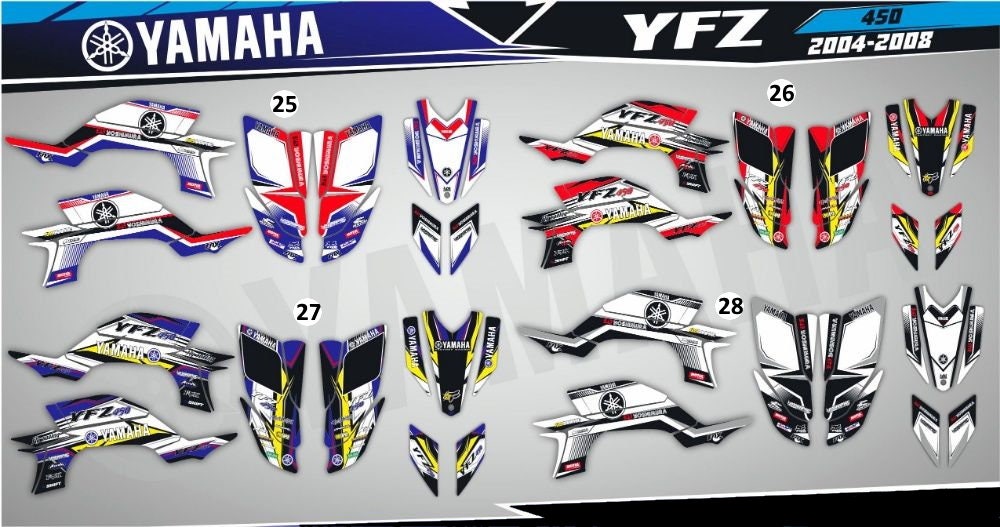 Decals Graphic Kit for ATV Yamaha Honda Suzuki BRP Can-am - Etsy