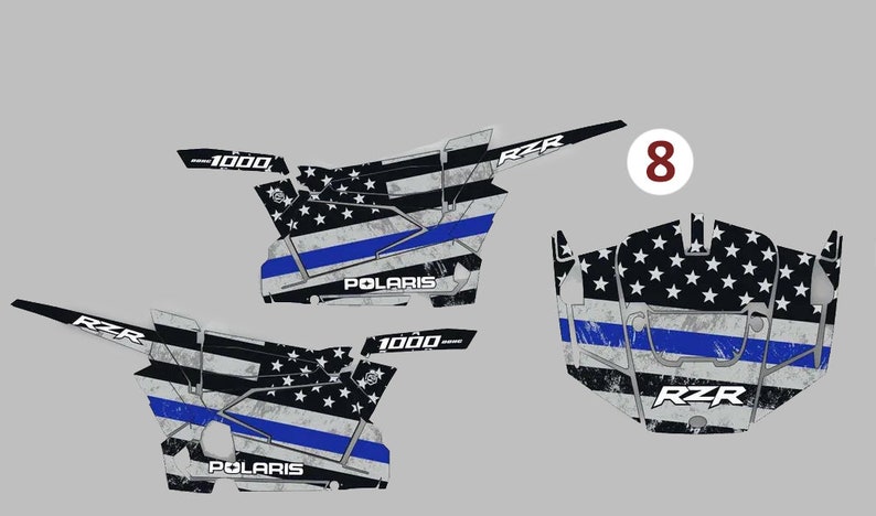 Custom Vinyl Protective Stickers ATV Can-am Maverick X3 Polaris Rzr Pro ...