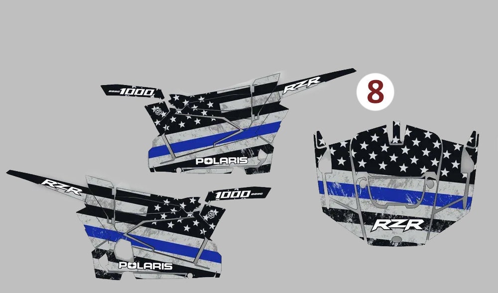 Custom Vinyl Protective Stickers ATV Can-am Maverick X3 Polaris Rzr Pro ...