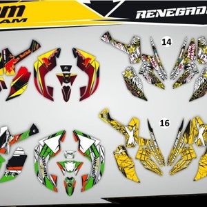 Decals Graphic Kit for ATV Yamaha Honda Suzuki BRP Can-am Polaris ...