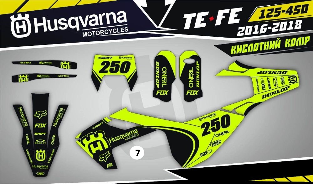 Neon Stickers for Motorcycle Kawasaki Yamaha KTM Honda Husqvarna Suzuki ...
