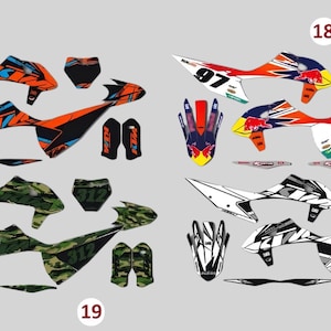 Custom Vinyl Sticker for Motorcycle KTM Sx Sxf Exc Smc Smr Duke Cross ...