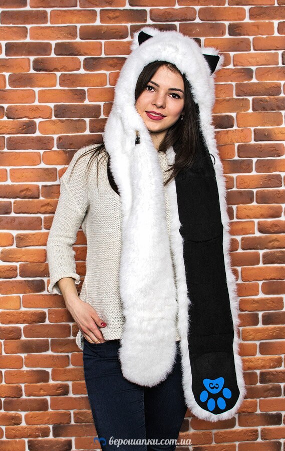 LYNX ORIGINAL Animal Hat From the Ukraine Best Quality faux Wolf Hoodie ...