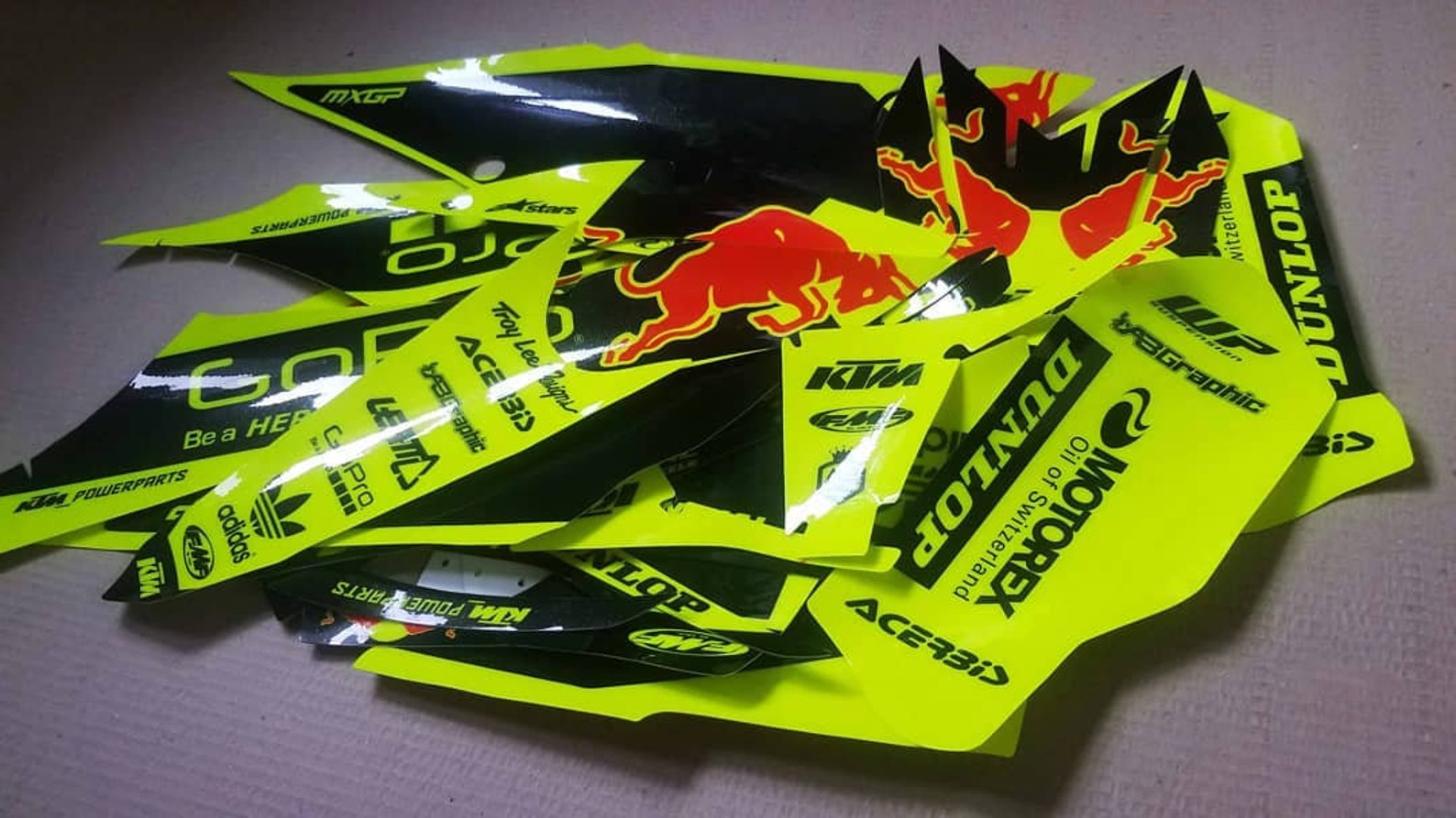 Motorcycle KTM Sfx Exc Xcw Sx Smc Custom Vinyl Stickers, Dirt Bike ...
