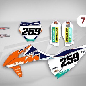 Motocross Custom Protective Stickers for Motorcycle KTM Husqvarna ...
