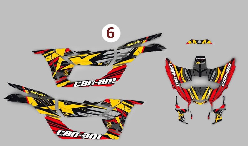 Custom Vinyl Protective Stickers ATV Can-am Maverick X3 Polaris Rzr Pro ...