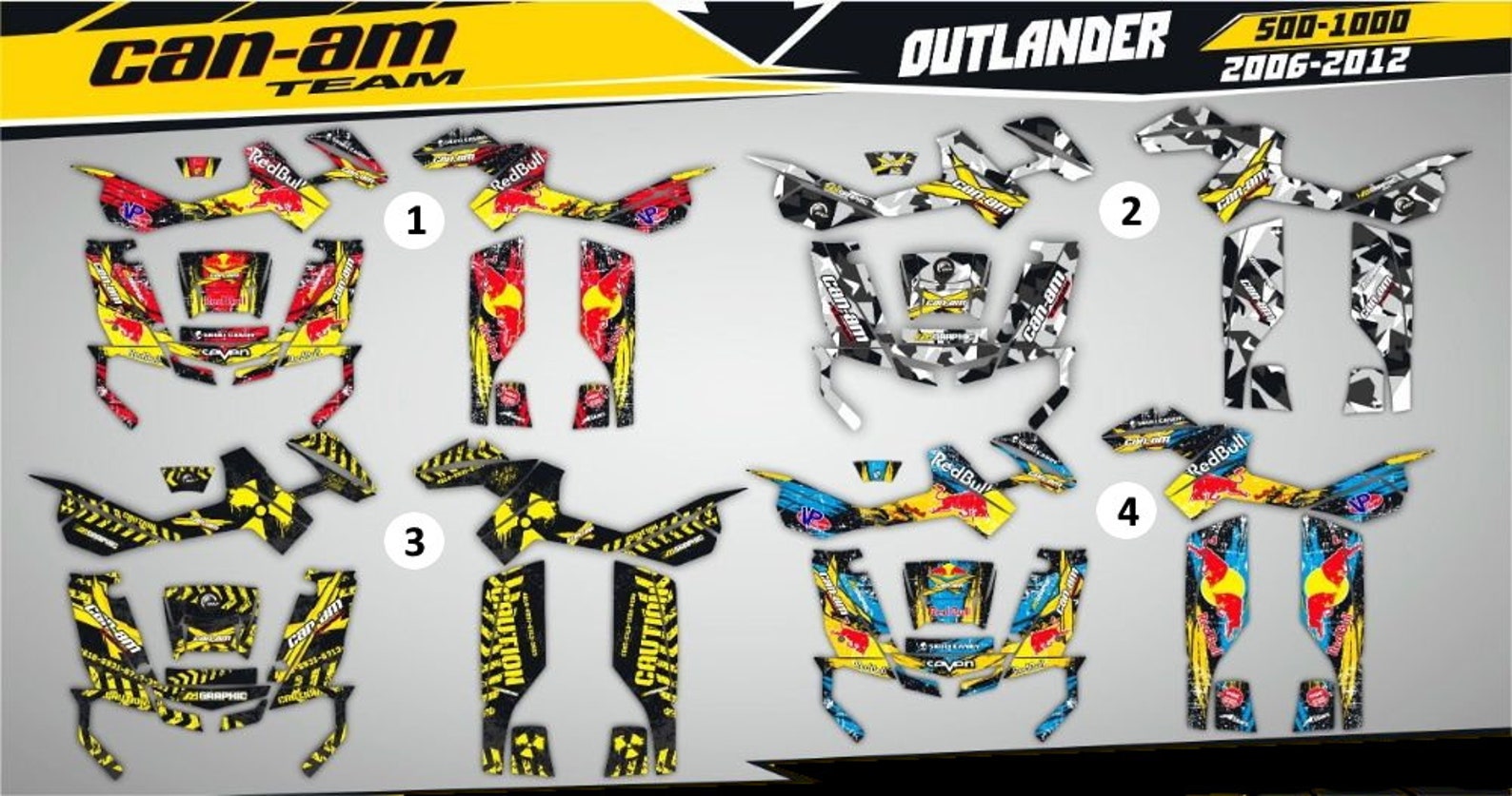 ATV Brp Bombardier Can-am DS Outlander Renegade Maverick X3 Custom ...