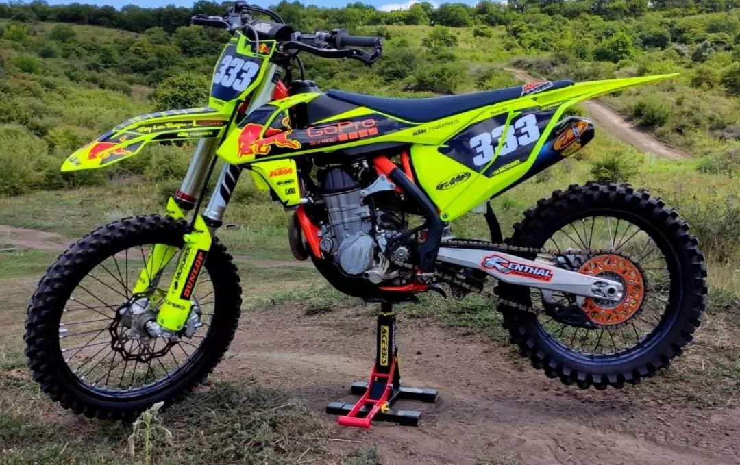 Fluorescent Stickers for Motorcycle KTM, Custom Vinyl Protective ...